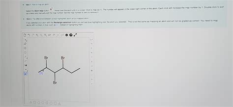 Hint How To Map An AtomSelect The Atom Map Chegg