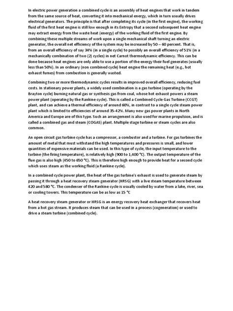 Pdf Combined Cycle Power Plant Info Dokumentips