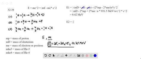 SOLVED The Proton Proton Cycle Thought To Occur In The Sun Consists Of The Following Sequence Of