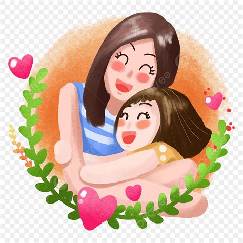 Madre Día De La Madre Caricatura Madre E Hija Png Dibujos Clipart De