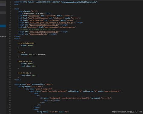 Html Table表头固定（自己做项目使用的几种方法）table表头固定4种方法 Csdn博客