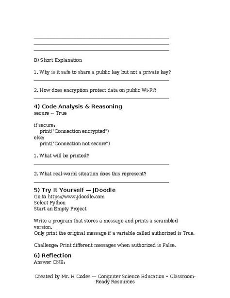 Csp Python Lesson 95 Encryption And Secure Communication By Mr H Codes