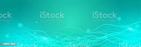 네트워킹 네온 스타일 녹색 와이드 배너 디자인 배경 녹색 기술 기하학적 배경을 가진 추상적인 현대 3d 배너 디자인 벡터 일러스트레이션 0명에 대한 스톡 벡터 아트 및 기타