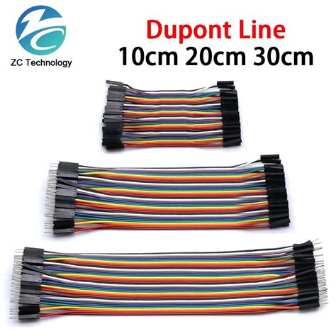 Dupont Line 40pin 10 ซม 20 ซม 30 ซม ชาย ชายหญิงและหญิงจัมเปอร์ลวด