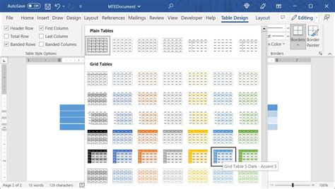 How To Create And Customize Tables In Microsoft Word Make Tech Easier