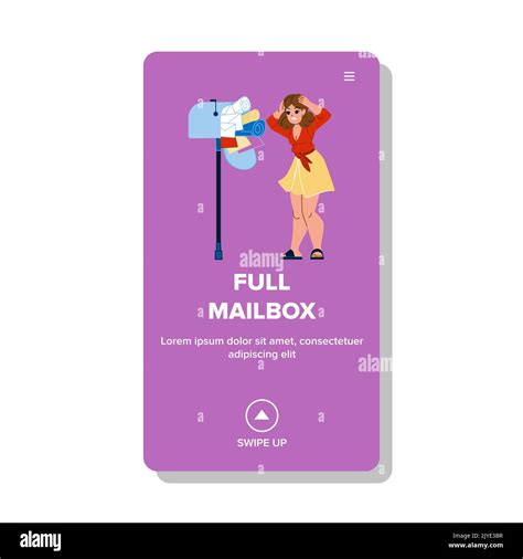 Full Mailbox Vector Stock Vector Image And Art Alamy