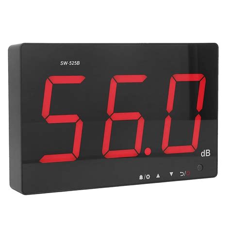 noise decibel reader wall mounted plug and play sound level meter professional 9 6 inch lcd