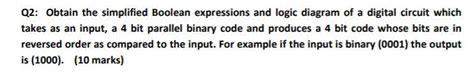 Solved Q2 Obtain The Simplified Boolean Expressions And