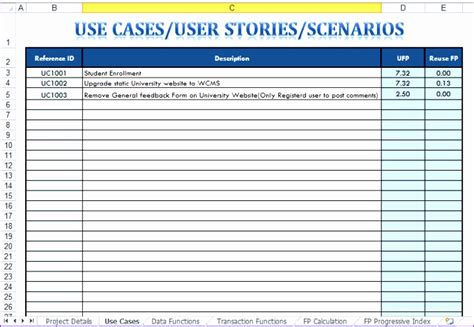10 Use Case Template Excel Excel Templates