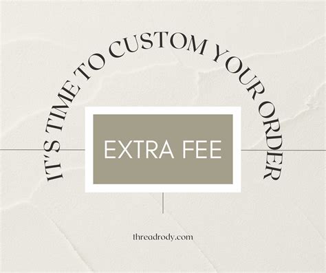 Extra Fee Custom Thread Rody