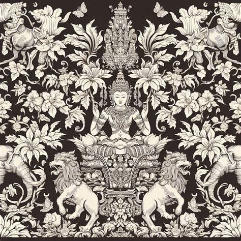 Premium Photo New Toile Pattern Design Trending Seamless Toile Pattern Design Seamless Floral