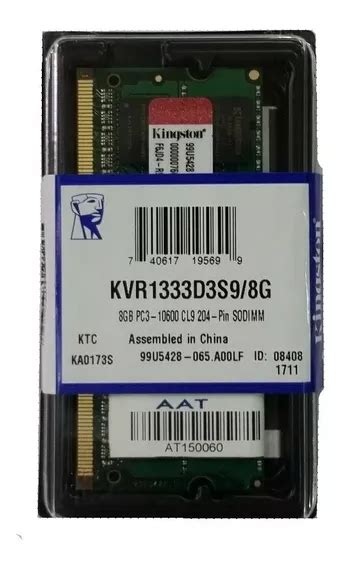 Memoria Ddr3 8gb 1333mhz Notebook MercadoLivre