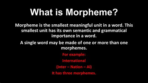 Morpheme Definition Examples Types Morpheme And Morphology Free And Bound Morphemes Define