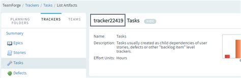 Create Tracker Artifacts · Digital Ai Teamforge