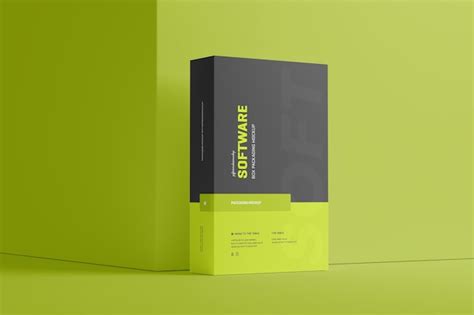 Premium PSD Software Box Mockup