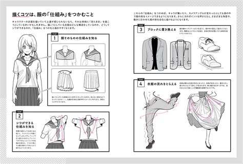 パーカー・ブラウス・tシャツの描き方！プルオーバー、ジップアップなどの衣服の形状のイラスト資料！｜お絵かき図鑑