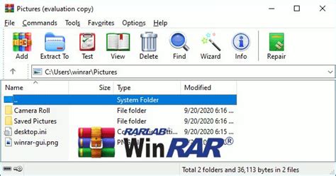 WinRAR The Data Compression Encryption And Archiving Tool For Windows That Opens RAR And ZIP