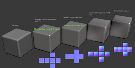unable to bake normals the way i want them to smoothing and 90° angles