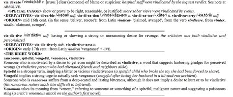 Vindicate Vindictivesimilar Look Opposite Meaning Daily English