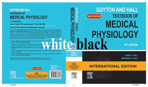 Guyton And Hall Textbook Of Medical Physiology White And Black Daraz