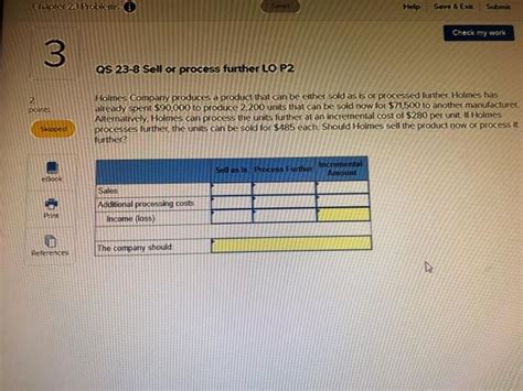 Solved Chapter 23 Problems Help Save And Exit Submit Check My