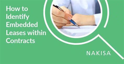 Identify Embedded Leases In Ifrs And Asc Accounting Compliance Nakisa
