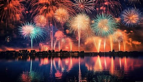 premium ai image a dazzling display of fireworks