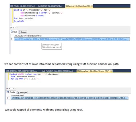 Convert Relational Data To Xml In Sql Server Data Science