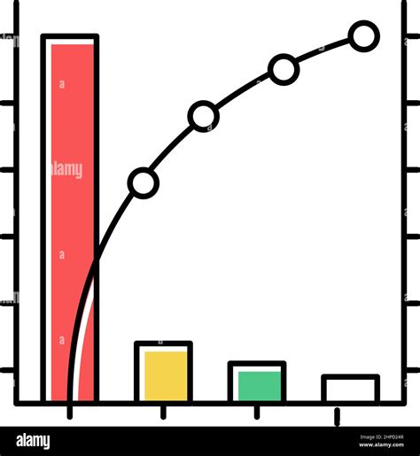 Pareto Chart Color Icon Vector Illustration Stock Vector Image And Art