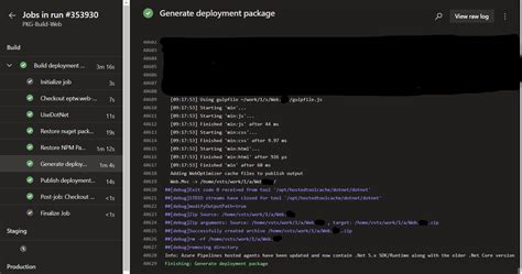 Azure App Zip Package Doesnt Have The Latest Update Of Minified Files In Azure Stack Overflow