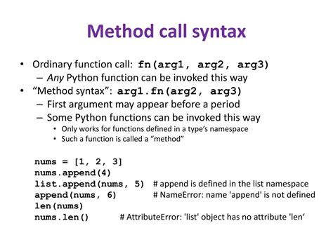 Ppt Method Syntax Powerpoint Presentation Free Download Id1743135