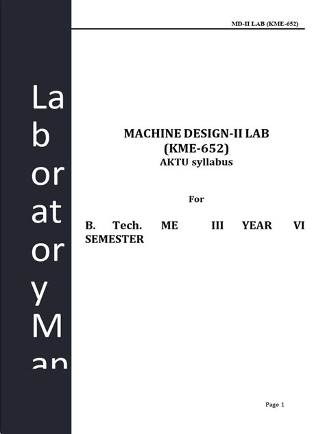 Machine Design Ii Lab Pdf C Programming Language Integer
