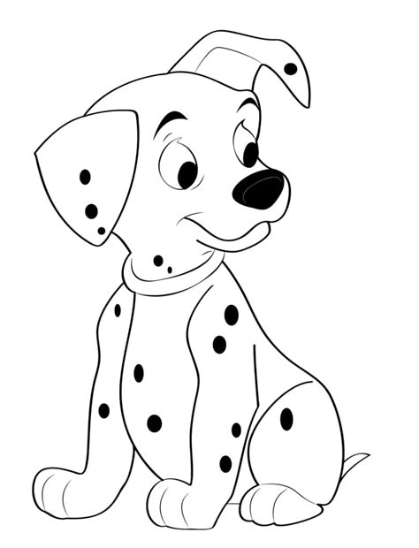 Download Dalmatian Dog Coloring Activity Picture