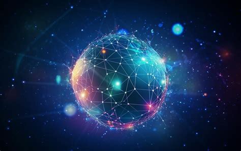 Premium Photo Global Network Communication Abstract Globe Background