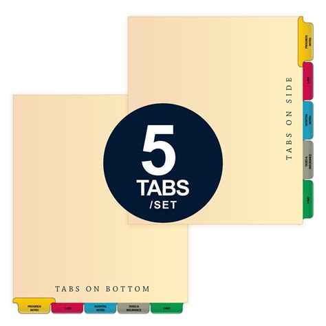 Custom Index Chart Dividers 90 Manila 5 Tabs Per Set Ecom Folders Custom Index Chart Dividers 90 Manila 5 Tabs Per Set Ecom Folders