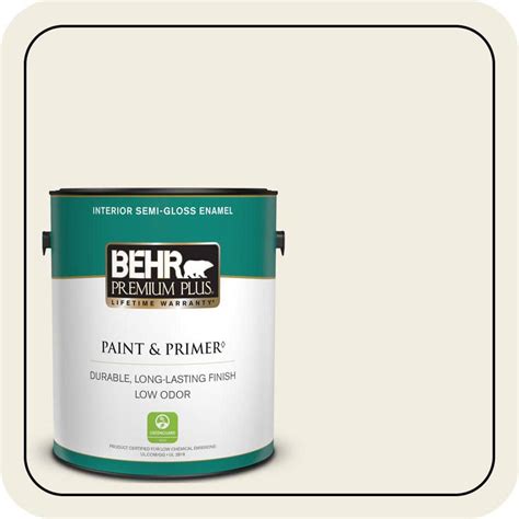 Behr Premium Plus 1 Gal 12 Swiss Coffee Semi Gloss Enamel Low Odor