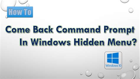 How To Replace Command Prompt With Powershell In Windows 10 Youtube