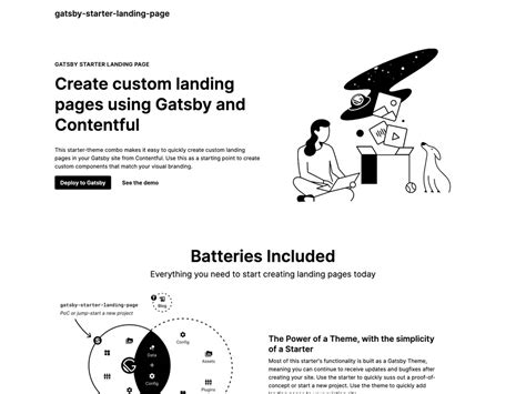 Gatsby Starter Landing Page By Gatsbyjs A Gatsby Template Built At Lightspeed