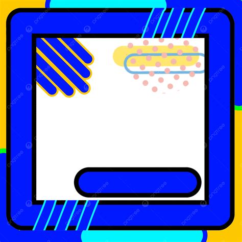 Descarga Gratuita Del Marco Twibbon De Color Azul Png Dibujos Azul