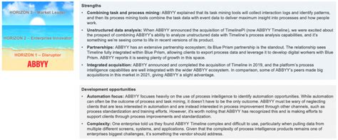 Abbyy Process Intelligence Product Capabilities 2023 Hfs Research