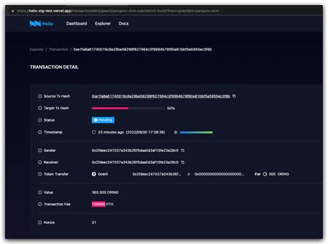 wrong fee on tx detail page goerli pangoro · issue 291 · helix bridge helix ui · github