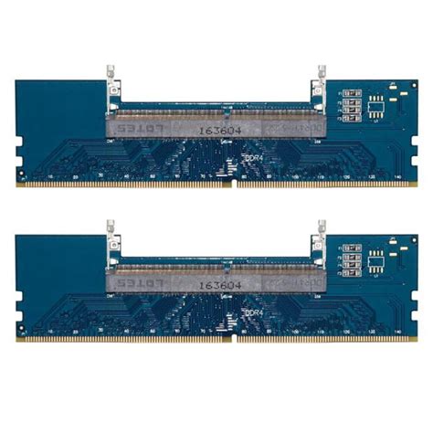 2x Laptop Ddr4 So Dimm To Desktop Dimm Memory Ram Connector Adapter Desktop Pc Memory Cards