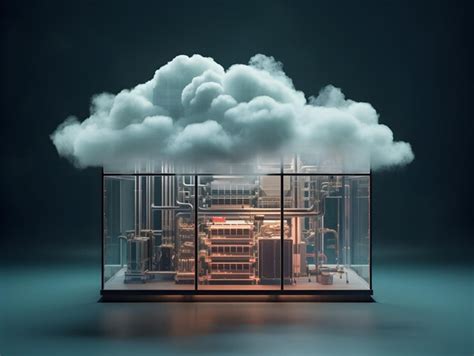 Premium Photo Cloud Data Storage Database Cloud Computing Concept And Idea