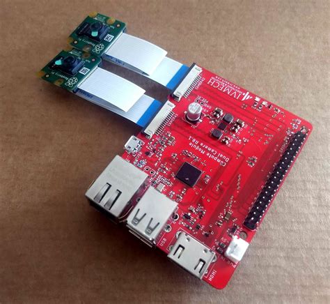 Ivport Stereo Cm Breakout Board For Raspberry Pi Compute Module Supports Two Cameras Cnx Software