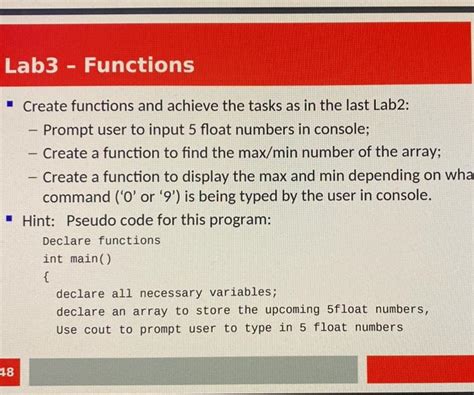 solved lab3 functions create functions and achieve