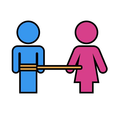 Dependent Male And Female Icon Codependence 46019297 Vector Art At