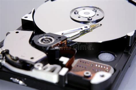 Open Computer Hard Drive Stock Photo Image Of Data Uncovered