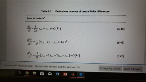 Solved 3 Use Finite Difference Formulas 6 14 6 18 6 27