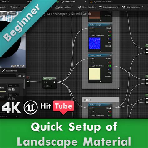 Quick Setup Of Landscape Material Short Tutorial For Beginners