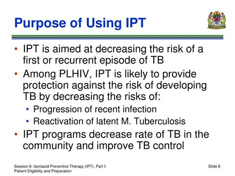 Ppt Session 6 Isoniazid Preventive Therapy Ipt Part I Patient